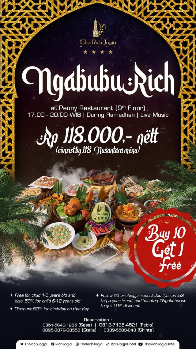 17 Paket Bukber All You Can Eat Hotel Jogja 2025 - Travelandword